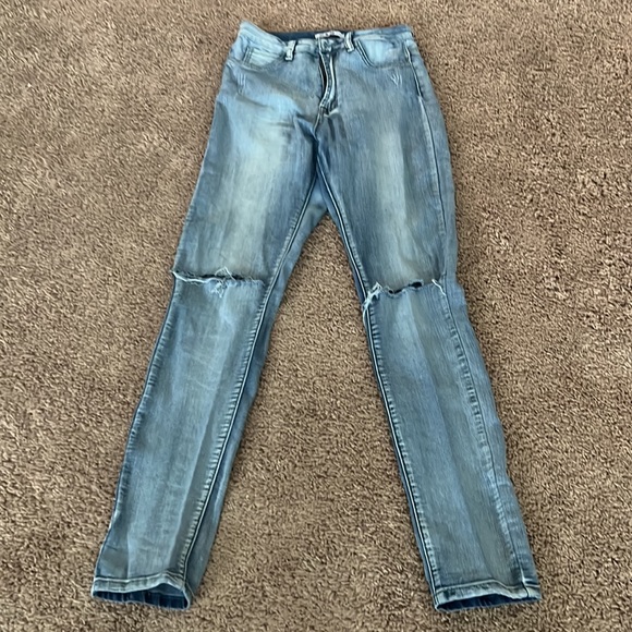 JC & JQ | Jeans | Jc Jq Jeans Womens High Rise Ripped Knee Denim | Poshmark